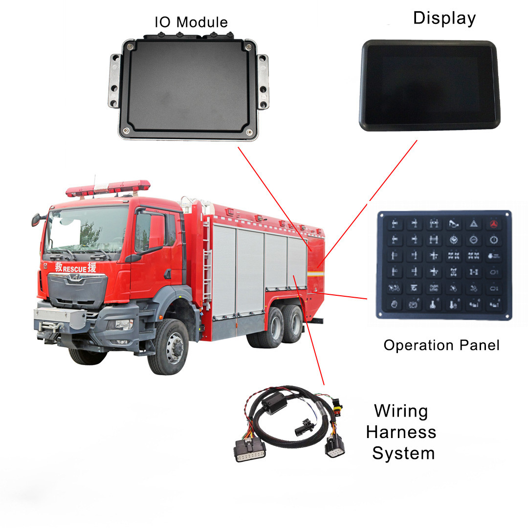 Customized Solutions For Fire Truck IO Module With Display And Keypad ...